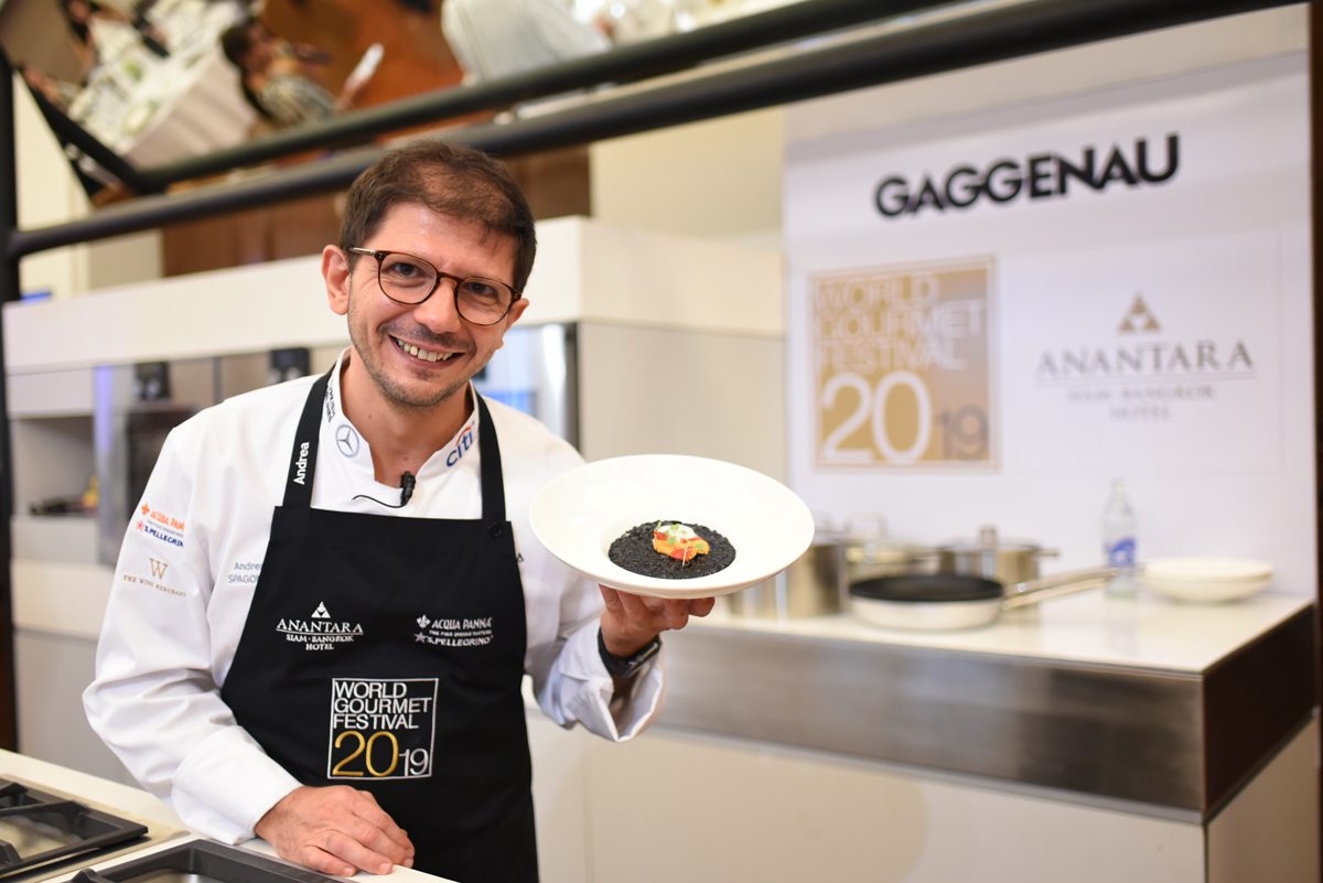 Chef Andrea at his masterclass | World Travel Magazine