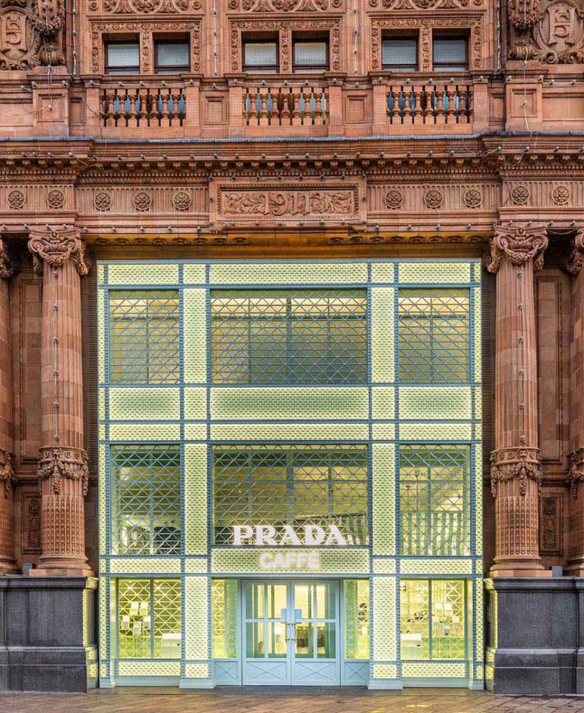 Symphony of Style: Prada Caffè Opens at Harrods, London
